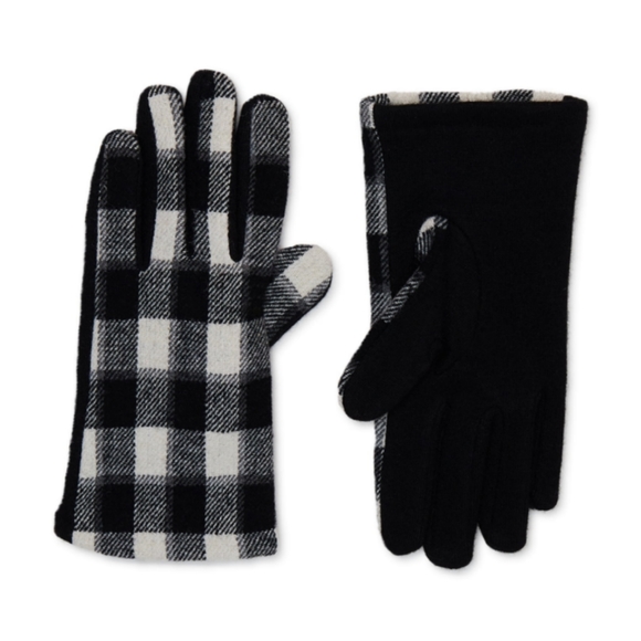 Time and Tru | Accessories | Time And Tru Plaid Gloves Winter White ...